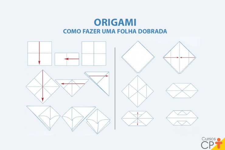 Origami - como fazer a flor Tulipa de papel | Cursos a Distância CPT